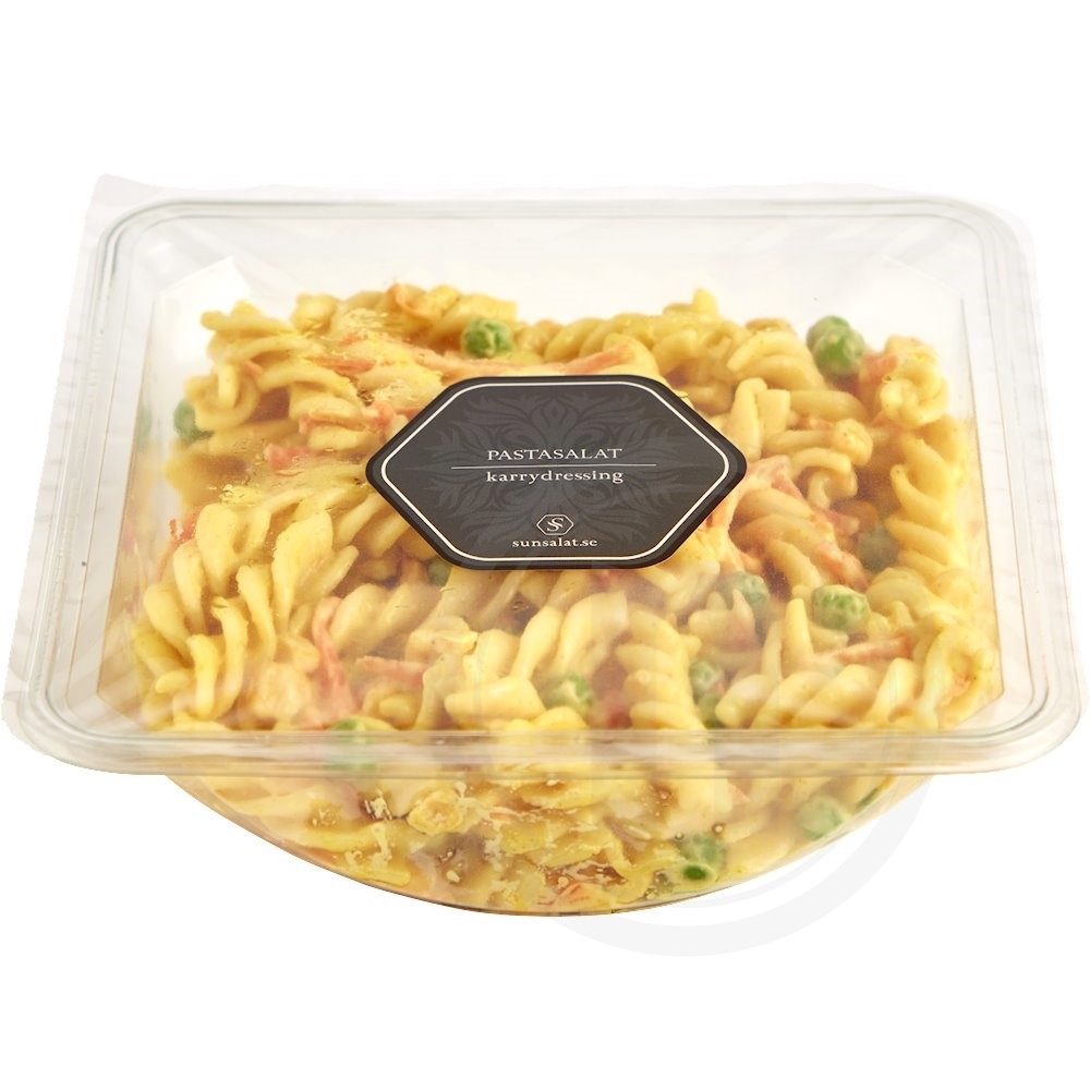 Pastasalat m. karry fra Sun Salat – Leveret med nemlig.com