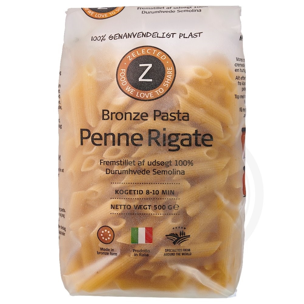 Penne rigate fra Zelected Foods – Leveret med nemlig.com