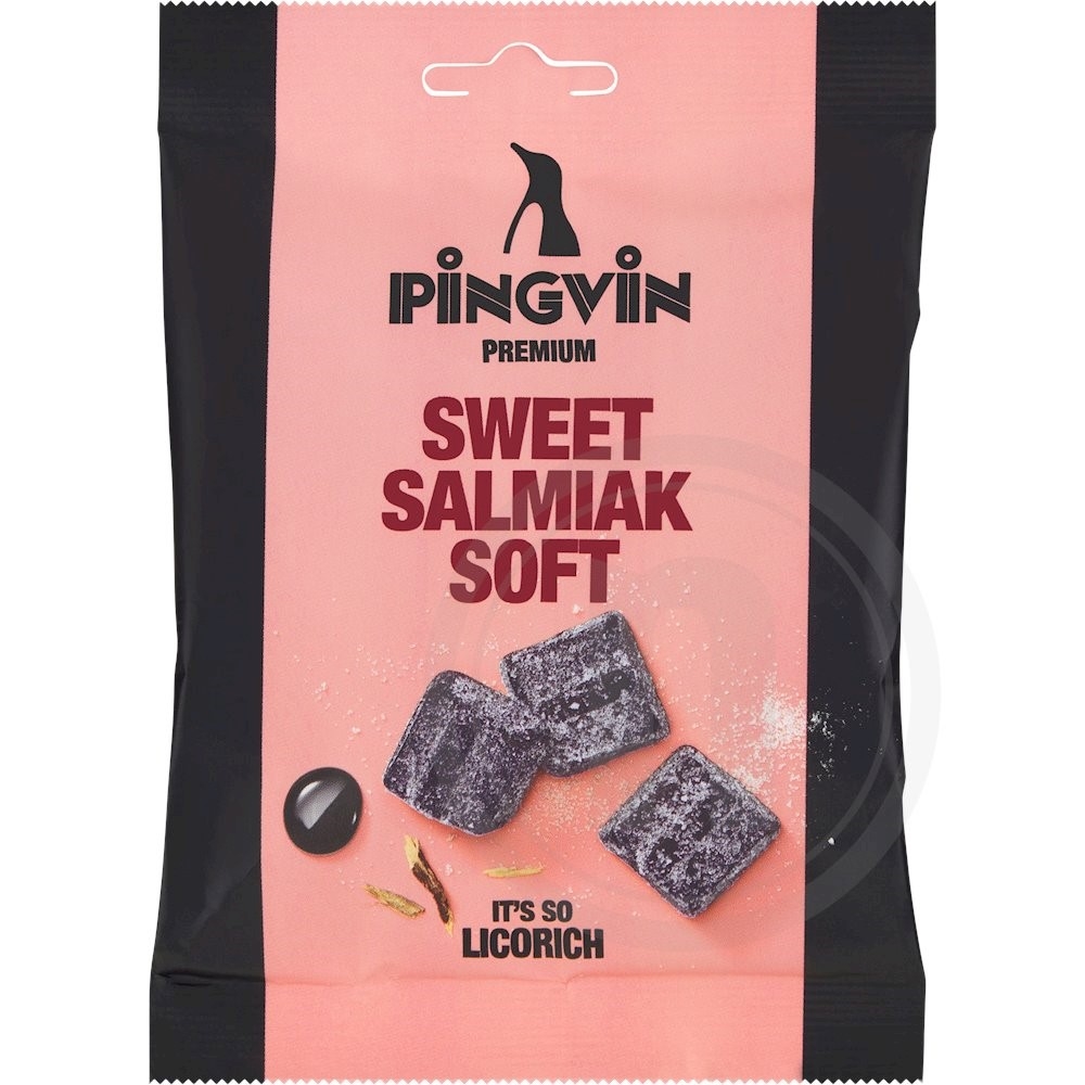 Pingvin Sweet Salmiak Soft fra Toms – Leveret med nemlig.com