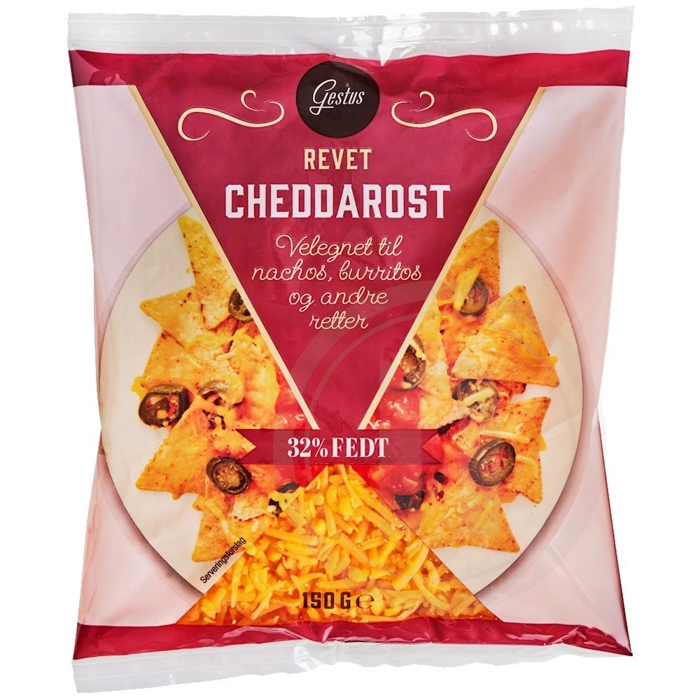 Revet cheddarost fra Gestus – Leveret med nemlig.com