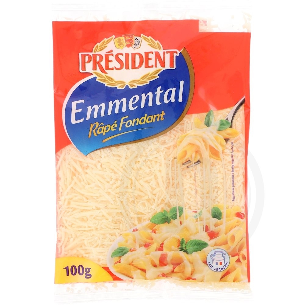 Revet emmentaler fra Président – Leveret med nemlig.com