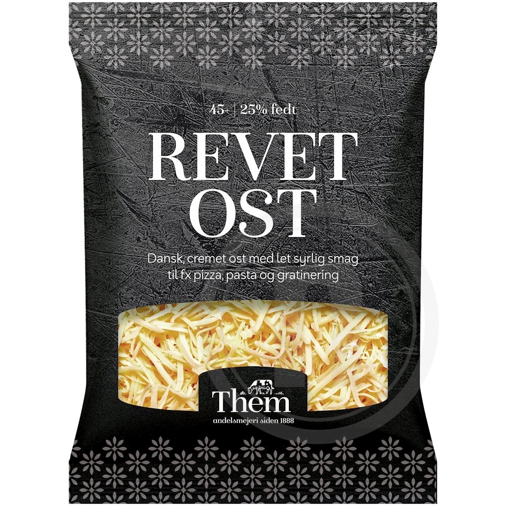 Revet ost fra Them – Leveret med nemlig.com