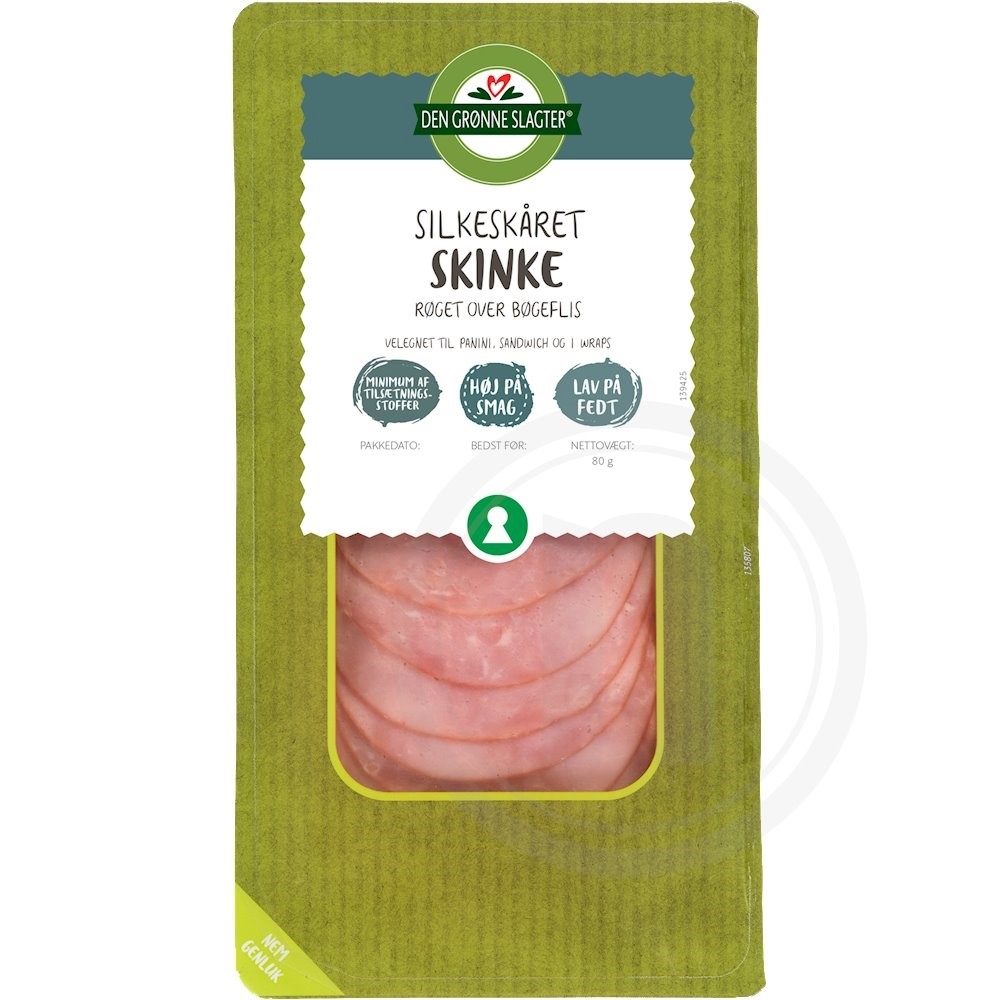 Røget skinke (silkeskåret) fra Den Grønne Slagter – Leveret med nemlig.com