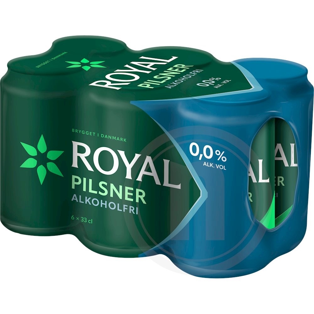 Royal Pilsner 0,0% (dåse) fra Royal Beer – Leveret med nemlig.com