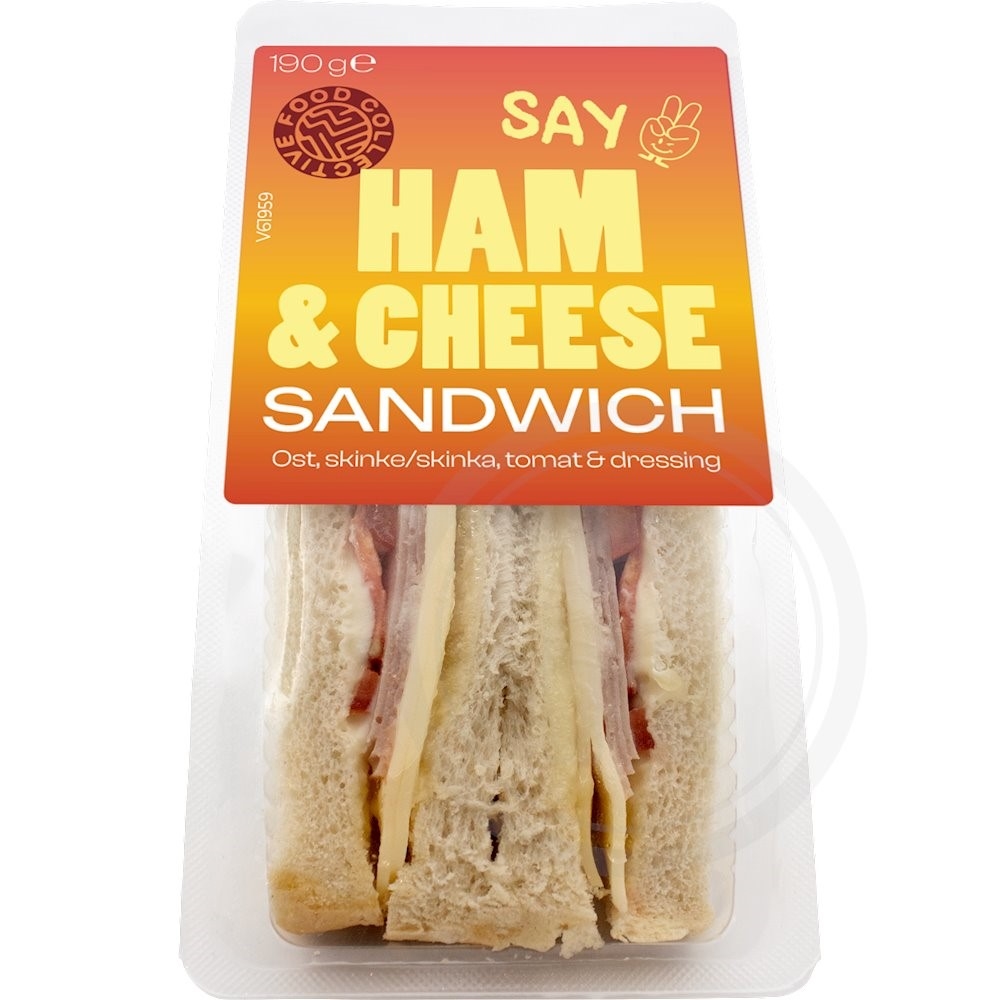 Sandwich m. skinke og ost fra Food Collective – Leveret med nemlig.com