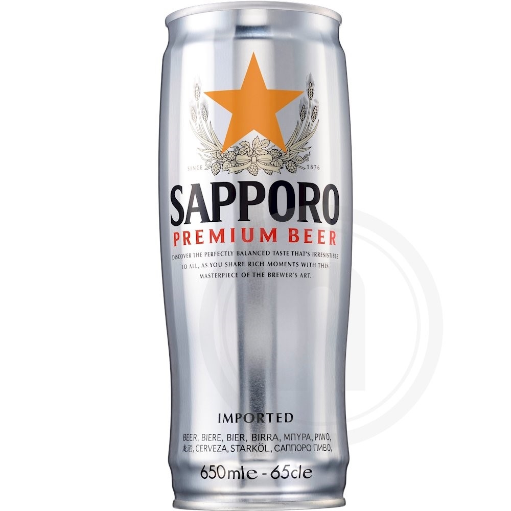 Sapporo Silver 5% (dåse) – Leveret med nemlig.com