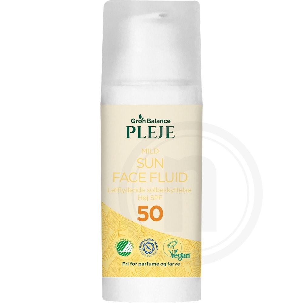 Sollotion t. ansigt SPF50 fra Grøn Balance – Leveret med nemlig.com