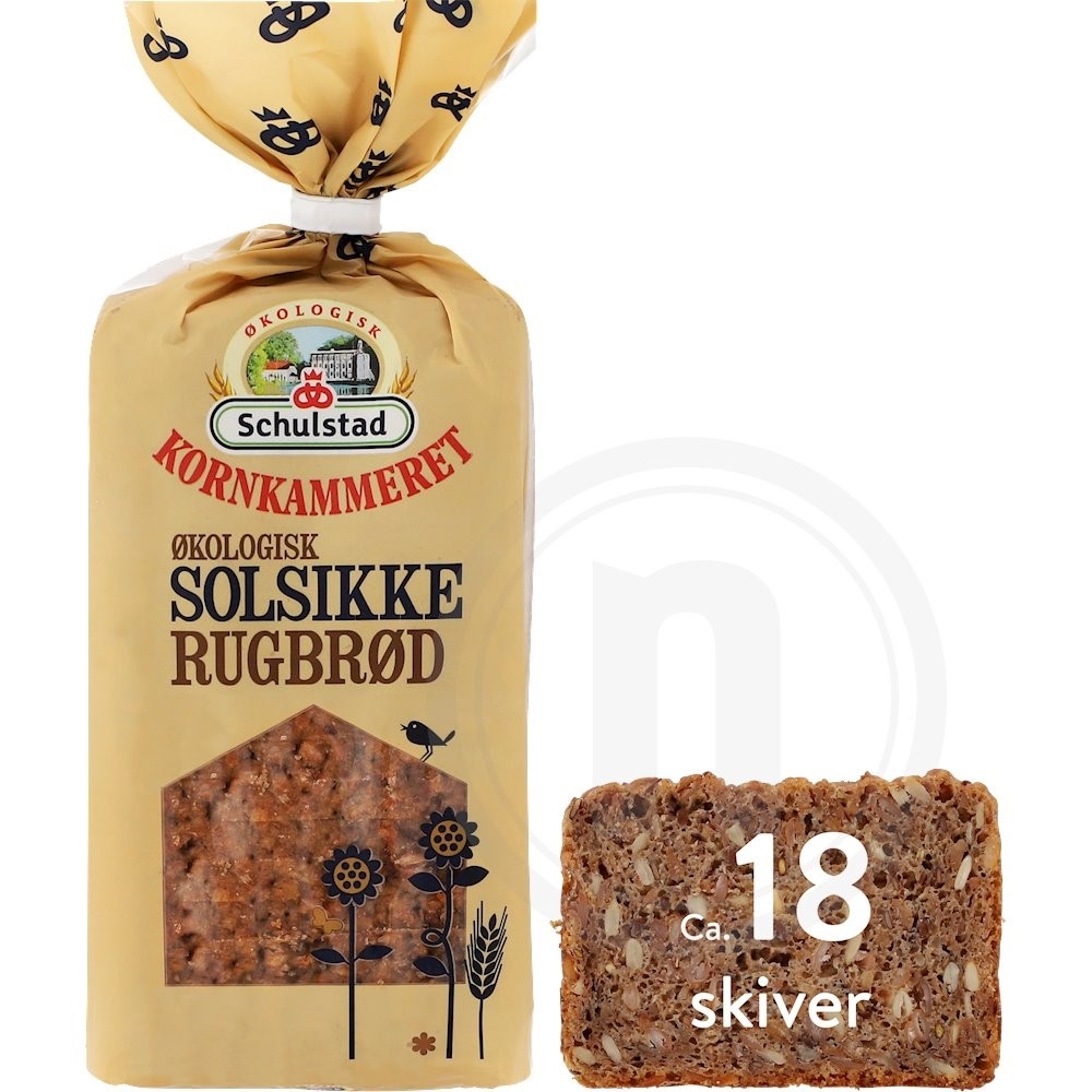 Solsikkerugbrød øko. fra Schulstad – Leveret med nemlig.com