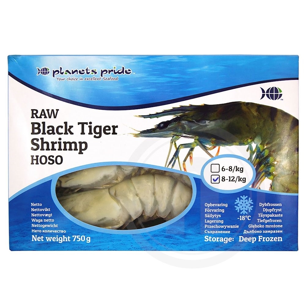 Sorte tiger rejer fra Planets Pride – Leveret med nemlig.com