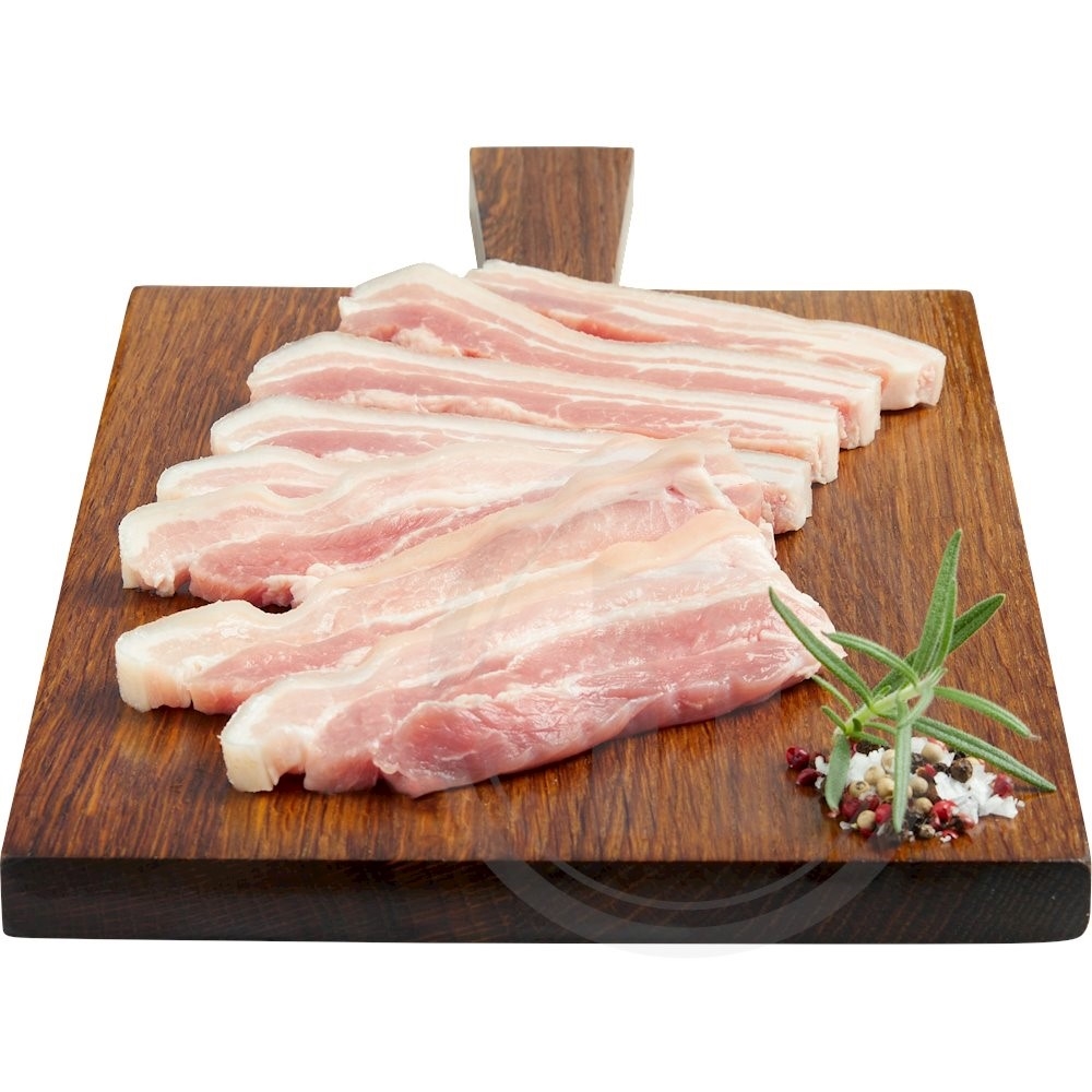 Stegeflæsk i skiver fra Frilandsgris – Leveret med nemlig.com