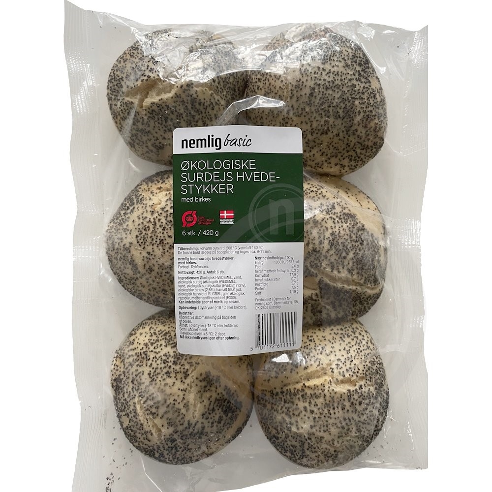 Surdejshvedestykker øko. fra nemlig basic – Leveret med nemlig.com