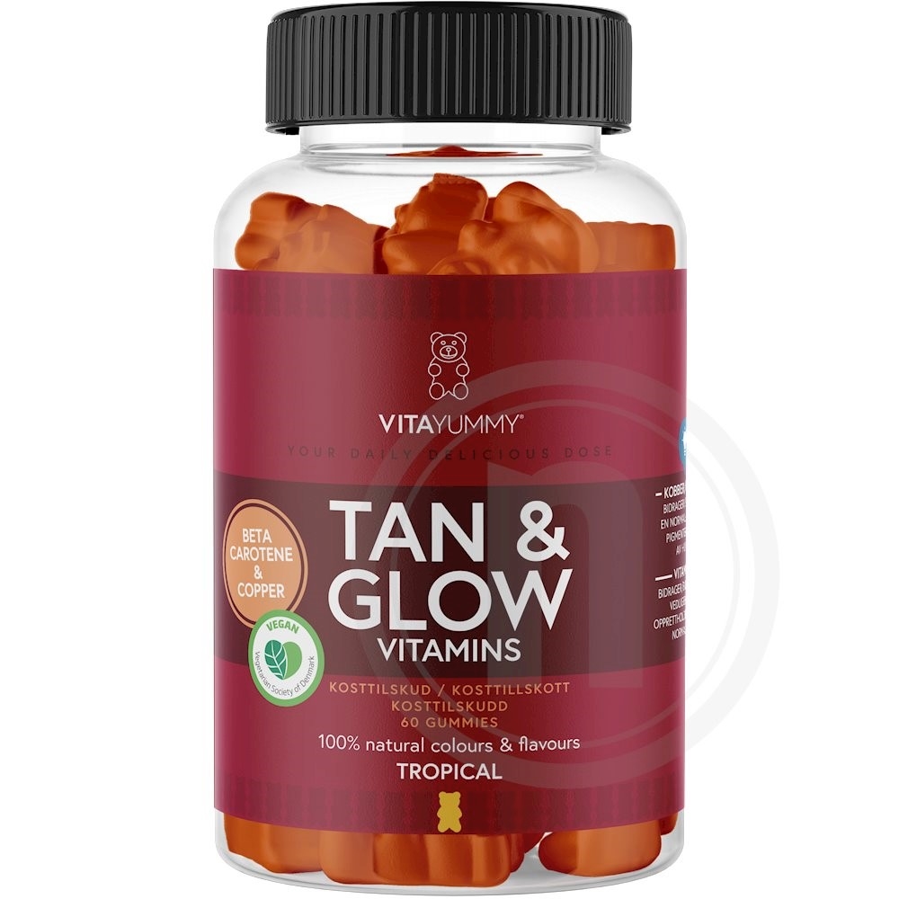Tan & Glow vitaminer fra VitaYummy – Leveret med nemlig.com