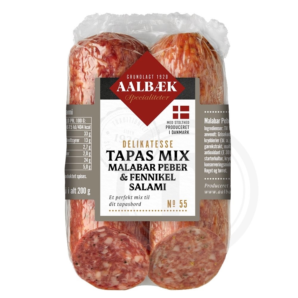 Tapas pølser m. fennikel fra Aalbæk Specialiteter – Leveret med nemlig.com