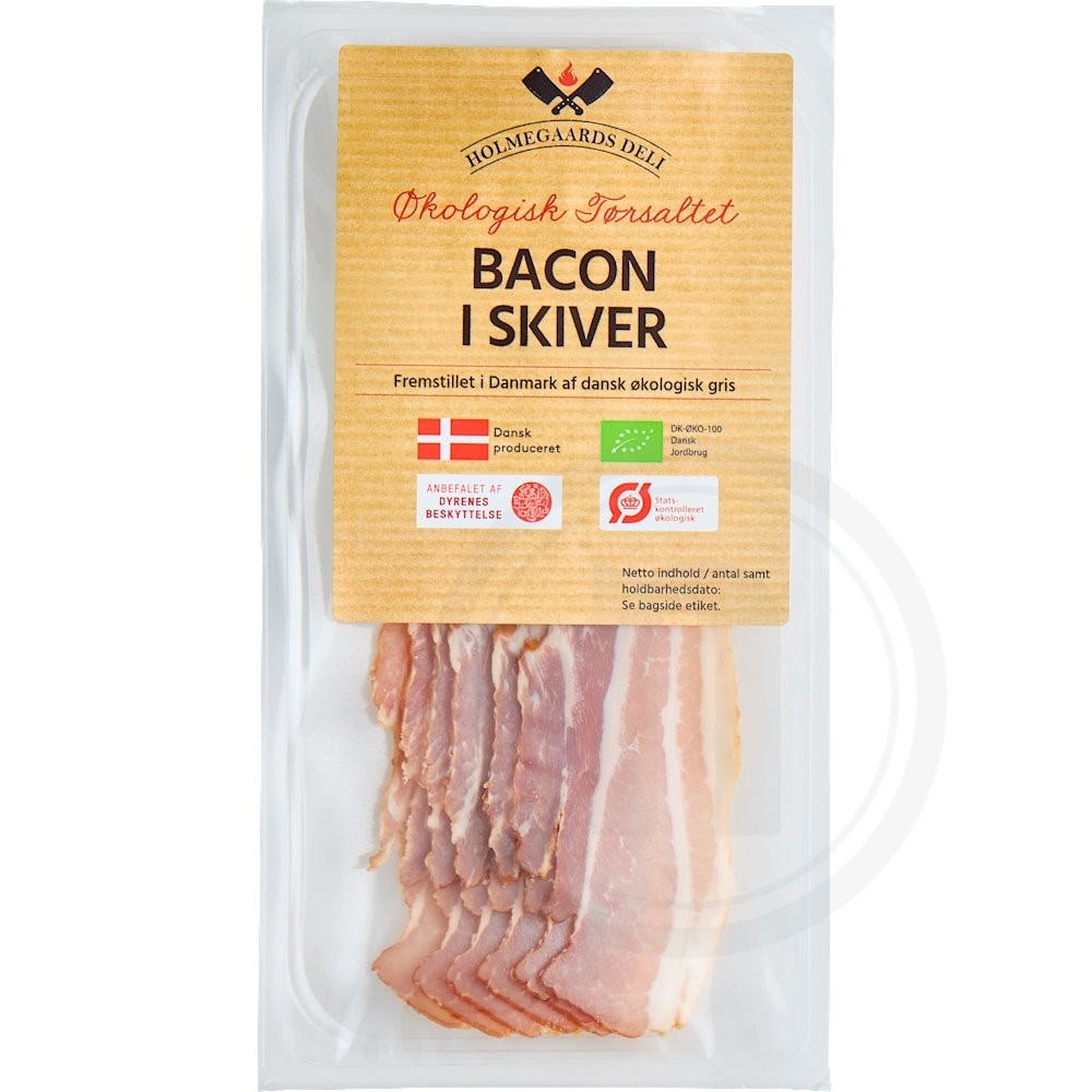 Tørsaltet bacon i skiver øko. – Leveret med nemlig.com