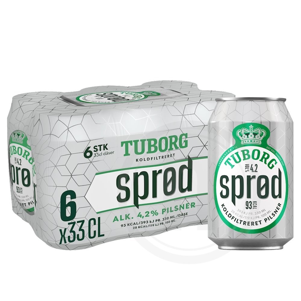 Tuborg Sprød (dåse) fra Tuborg – Leveret med nemlig.com