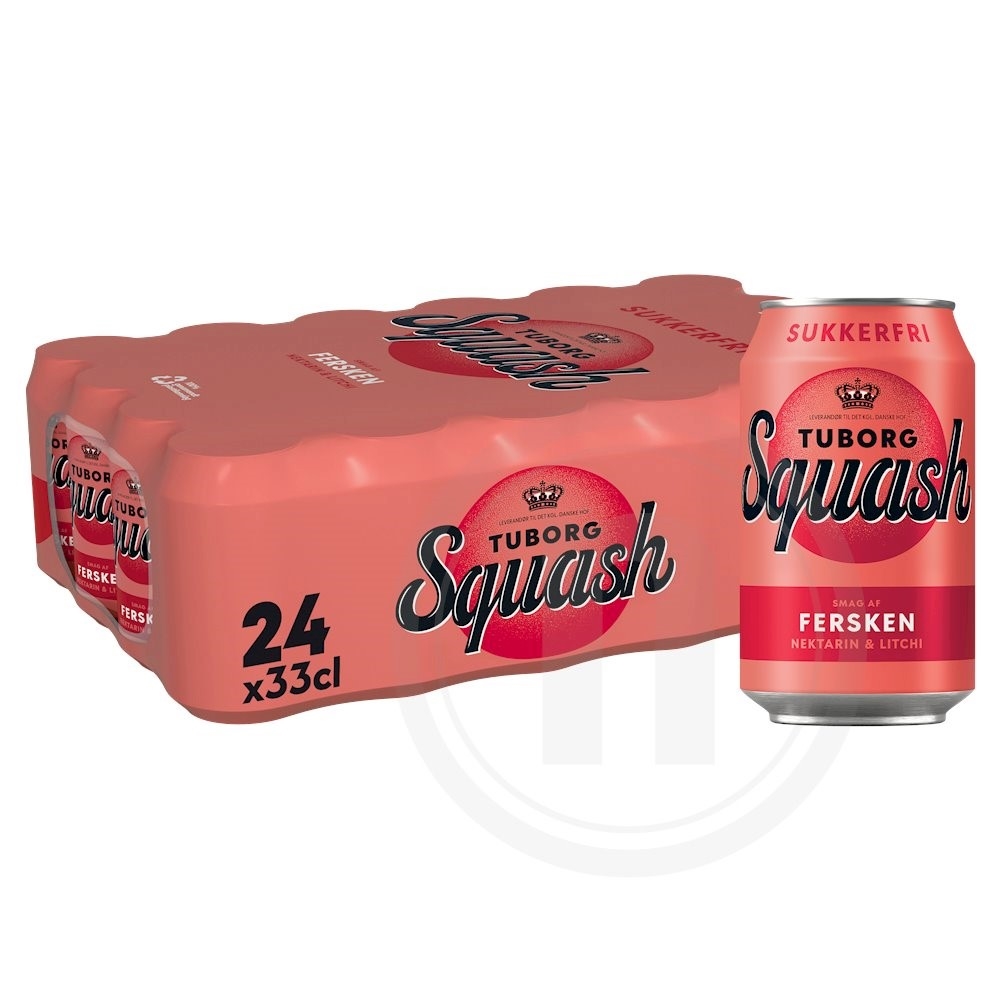 Tuborg Squash Fersken sodavand fra Tuborg squash – Leveret med nemlig.com