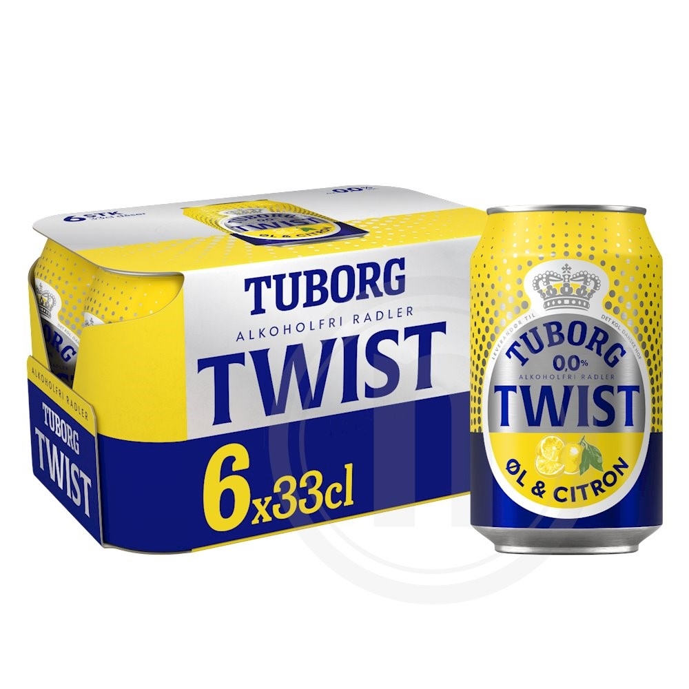 Tuborg Twist m. citron 0,0% fra Tuborg – Leveret med nemlig.com