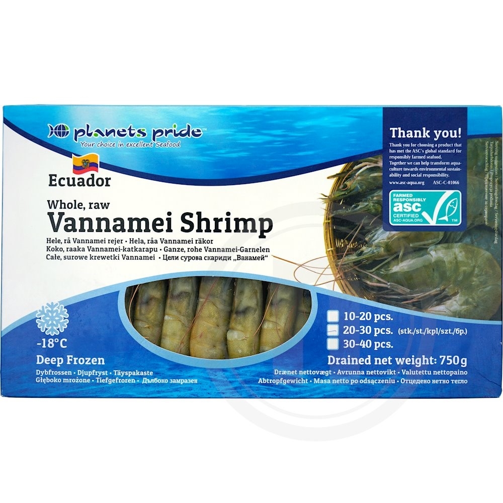 Vannamei rejer (ekstra store) fra Planets Pride – Leveret med nemlig.com