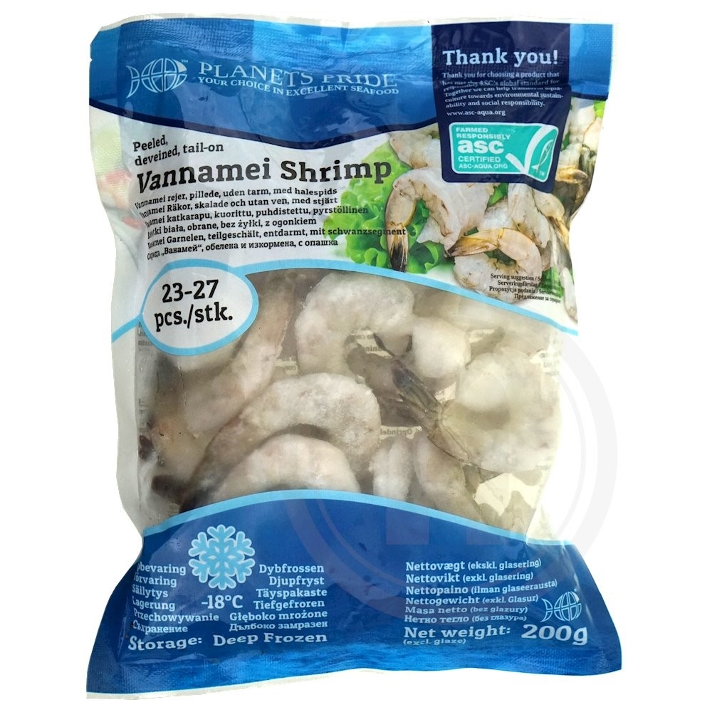 Vannamei rejer (rå) fra Planets Pride – Leveret med nemlig.com