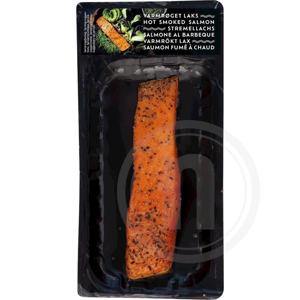 Varmrøget laks m. peber – Leveret med nemlig.com
