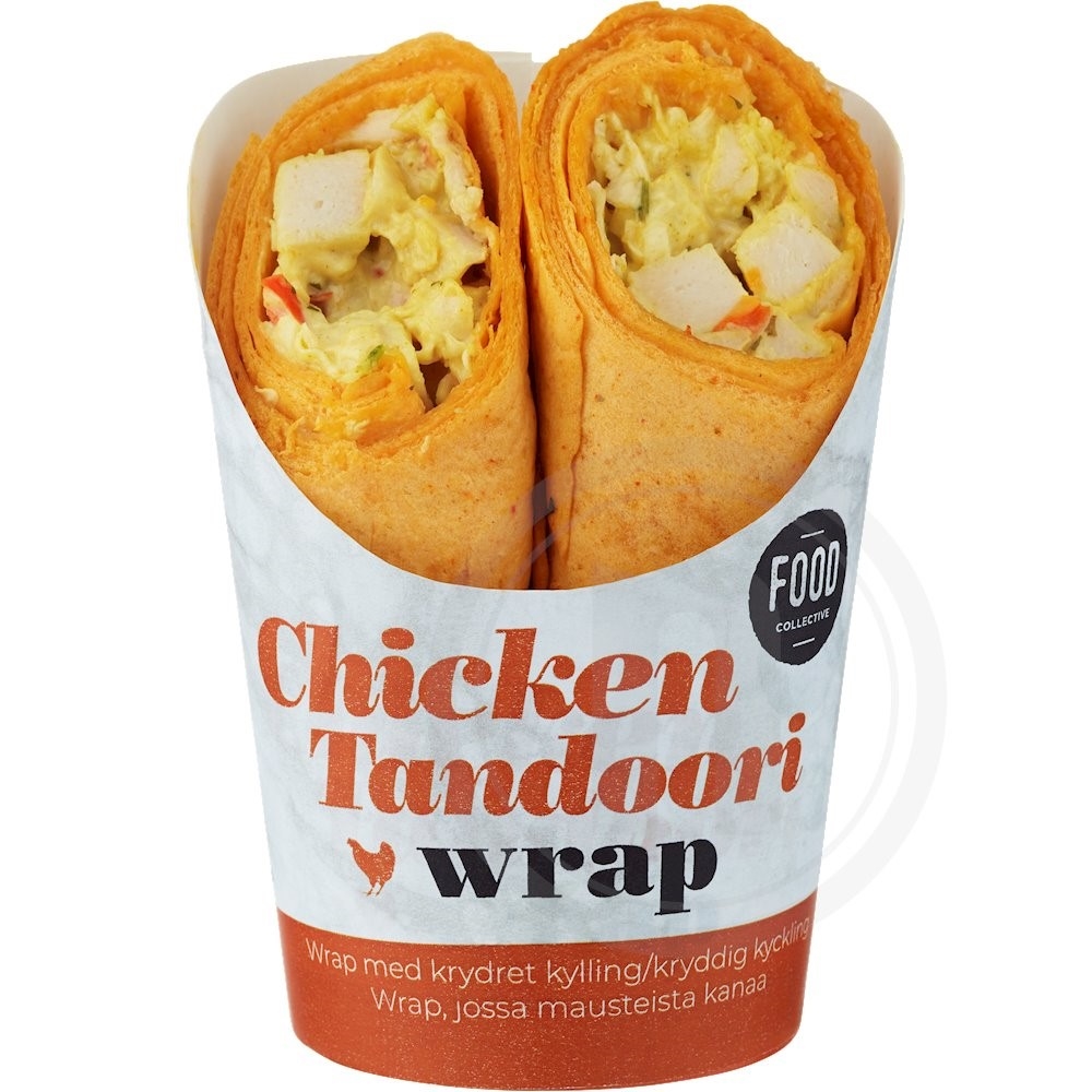 Wrap m. tandoori kylling fra Food Collective – Leveret med nemlig.com